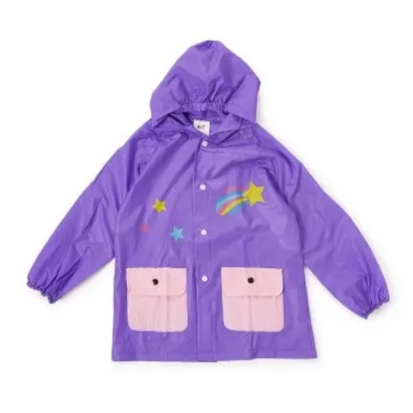 Jackets & Coats | Lilly Kids Purple Raincoat With Star Design | Poshmark